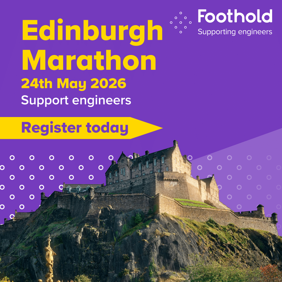 Edinburgh Marathon Festival 2026 – Sunday 24 May 2026 - Foothold